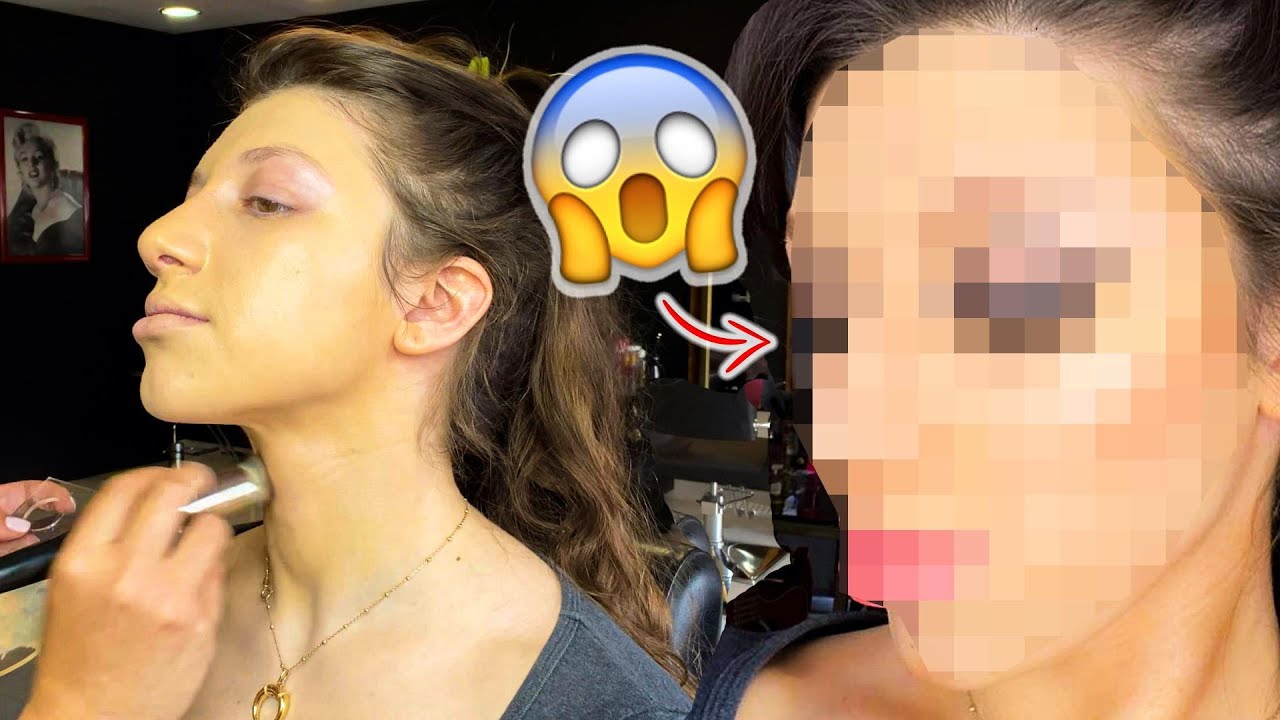 Makeup artist surprises me with an unexpected technique
