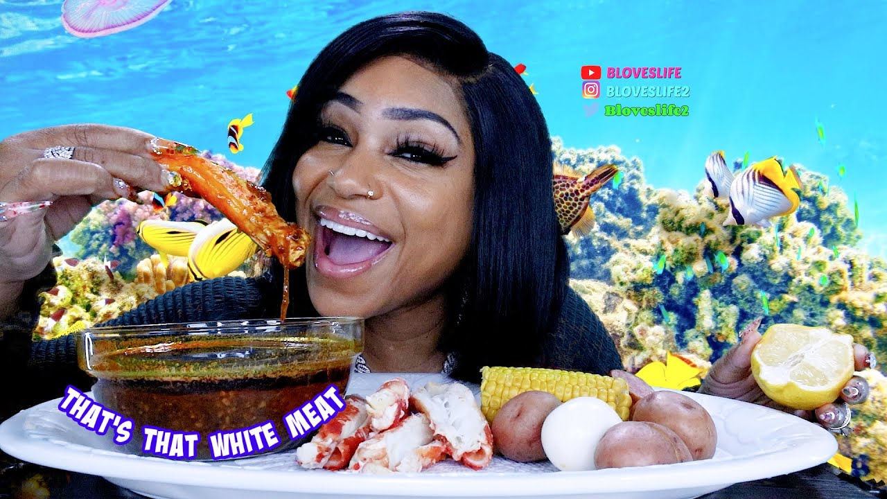 ASMR: Eating a Deshelled Seafood Boil