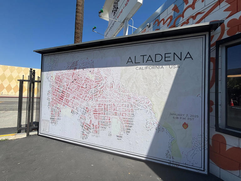Altadena fire map has become a place for healing
