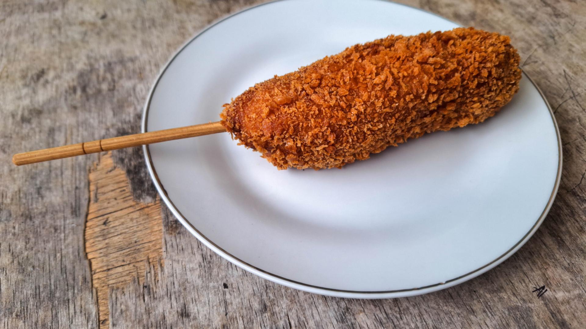 Corn dog, una receta coreana, muy crujiente, barata y fácil de preparar