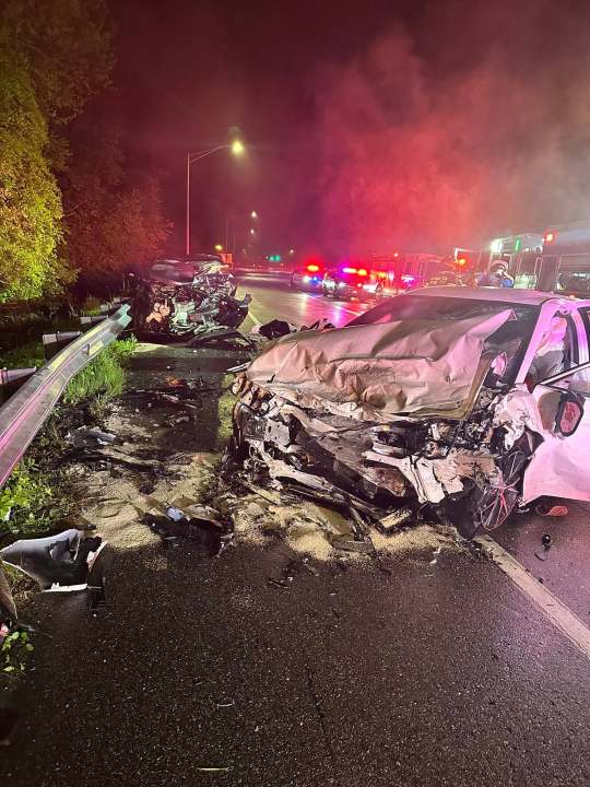 Two people hospitalized after head-on collision in Mashantucket