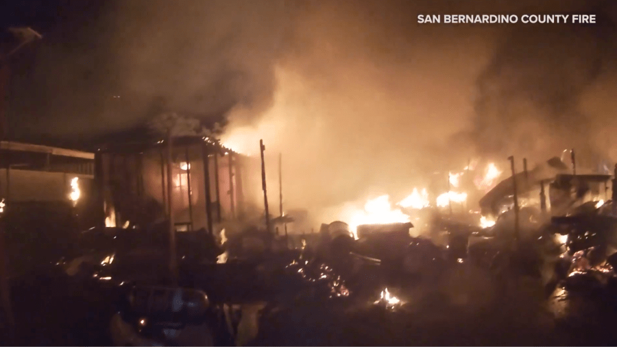 Raging house fire kills 92-year-old resident in San Bernardino County
