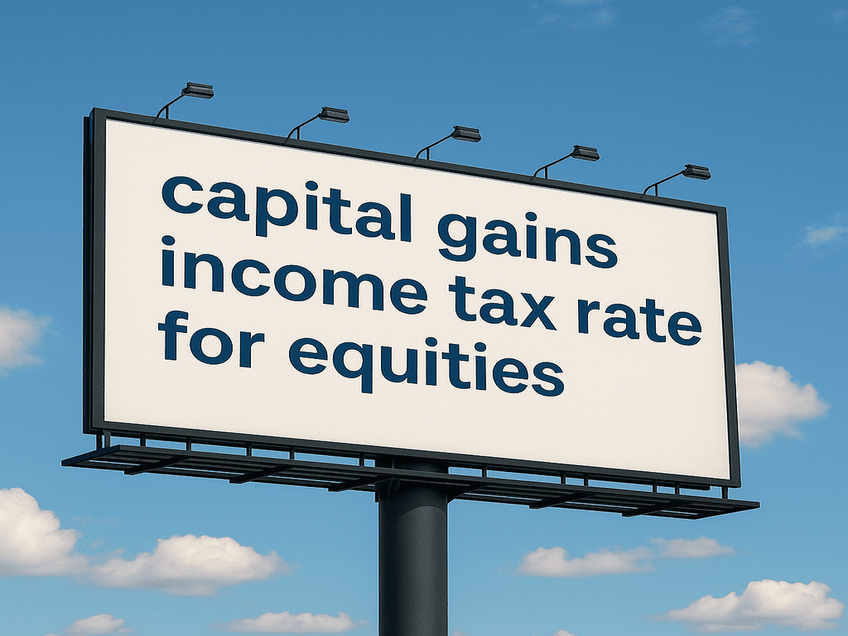 Updated LTCG and STCG capital gains tax table by income tax department ...
