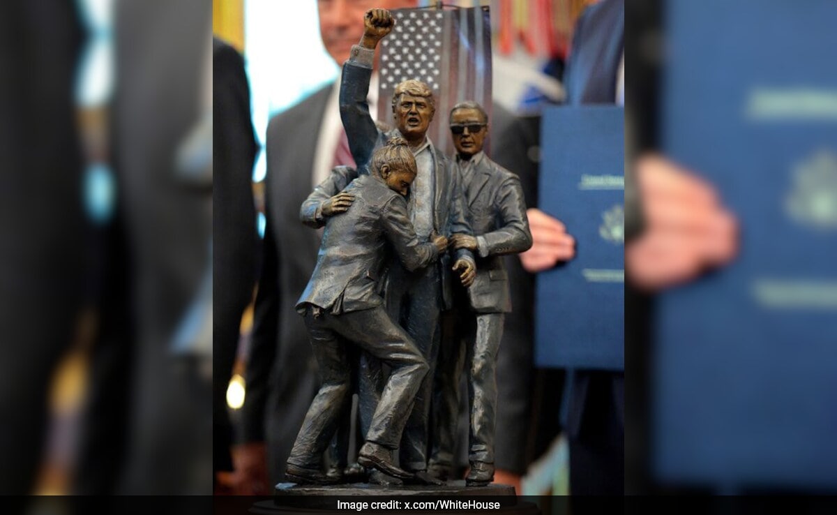 "Fight, Fight, Fight": Trump's Assassination Attempt Statue Spotted At ...