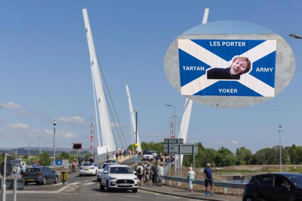 Vandalism appears on Yoker-Renfrew road bridge just one day after it opens