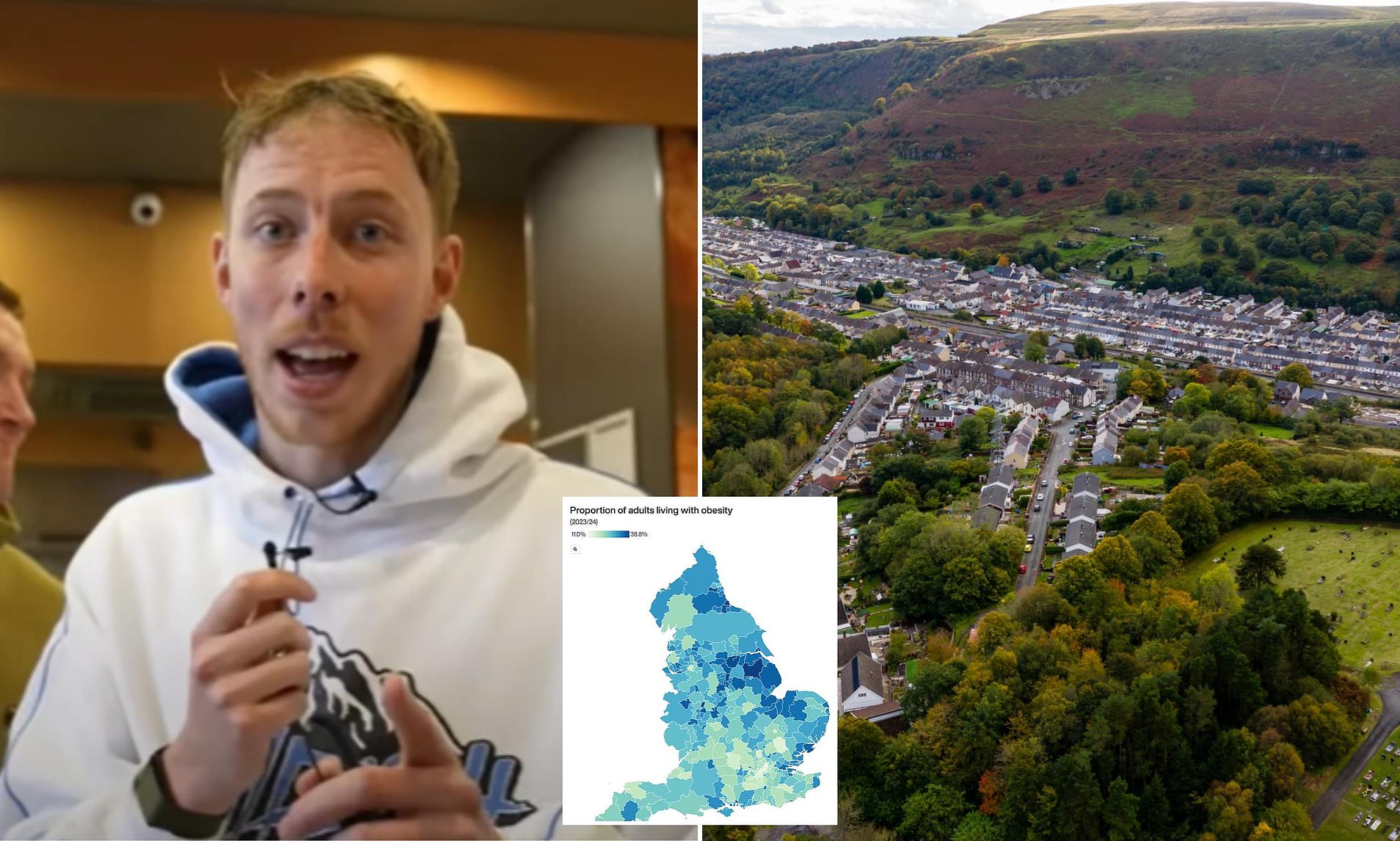 Video unveils disturbing truth about UK's 'fattest town' where 80% of ...