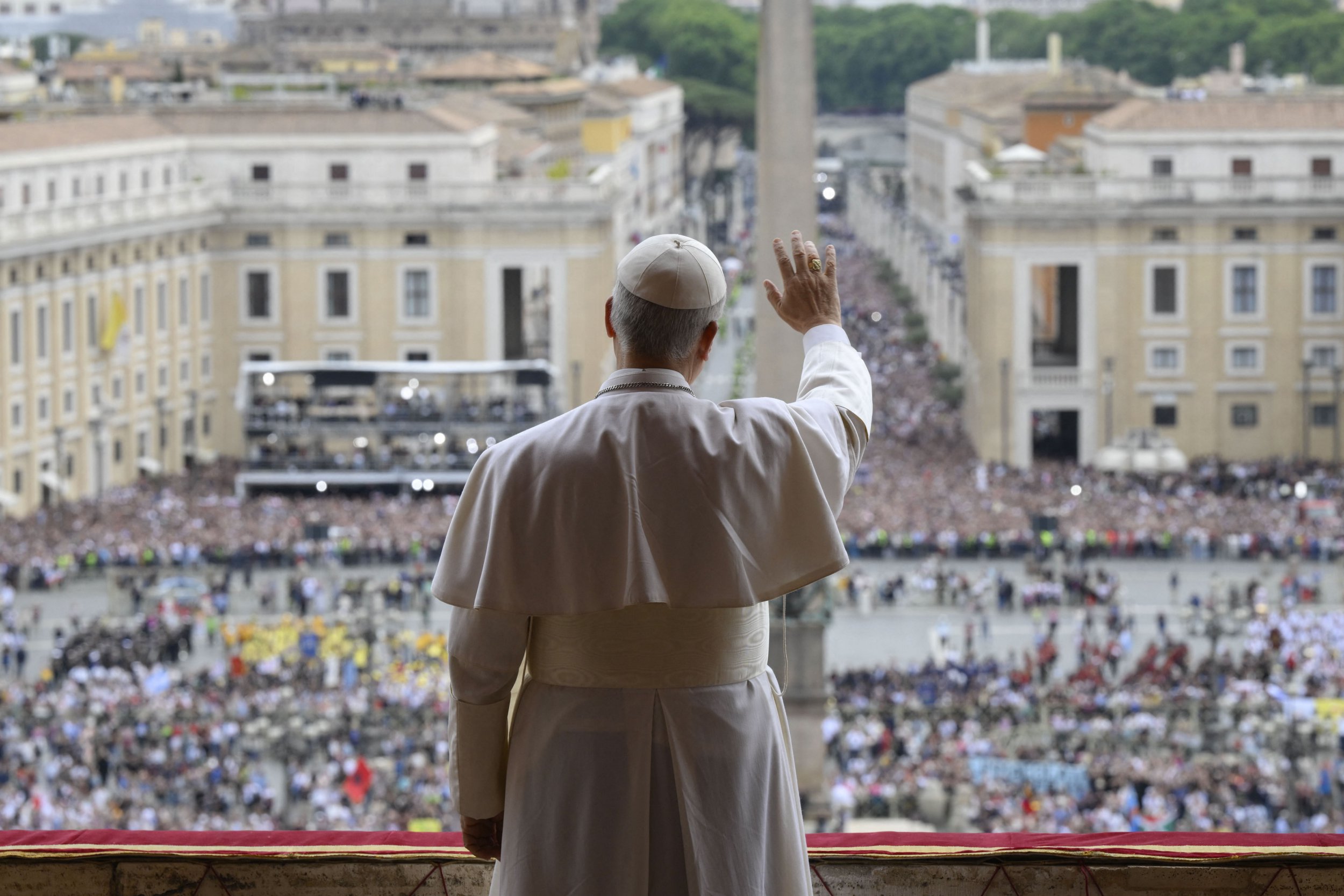 Pope Leo XIV warns of 'third world war' in first Sunday blessing as pontiff
