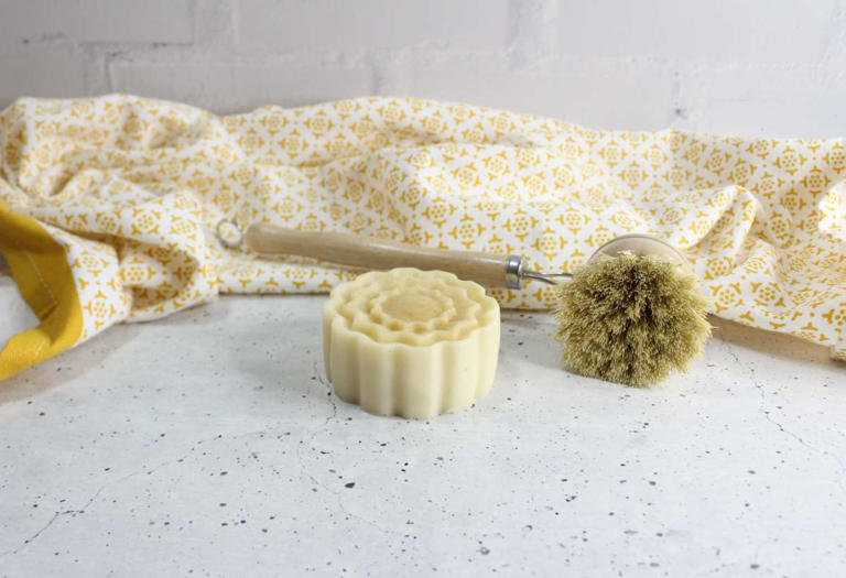 DIY homemade dish bar soap