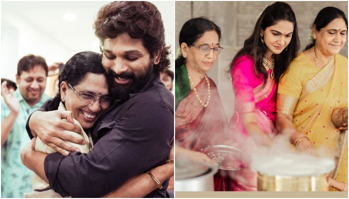 Allu Arjun shares photos with mother and wife Sneha Reddy on Mother's ...