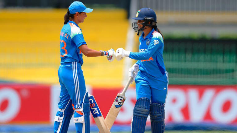 Harmanpreet Kaur and team power India Women to record-breaking ODI score during match against ...
