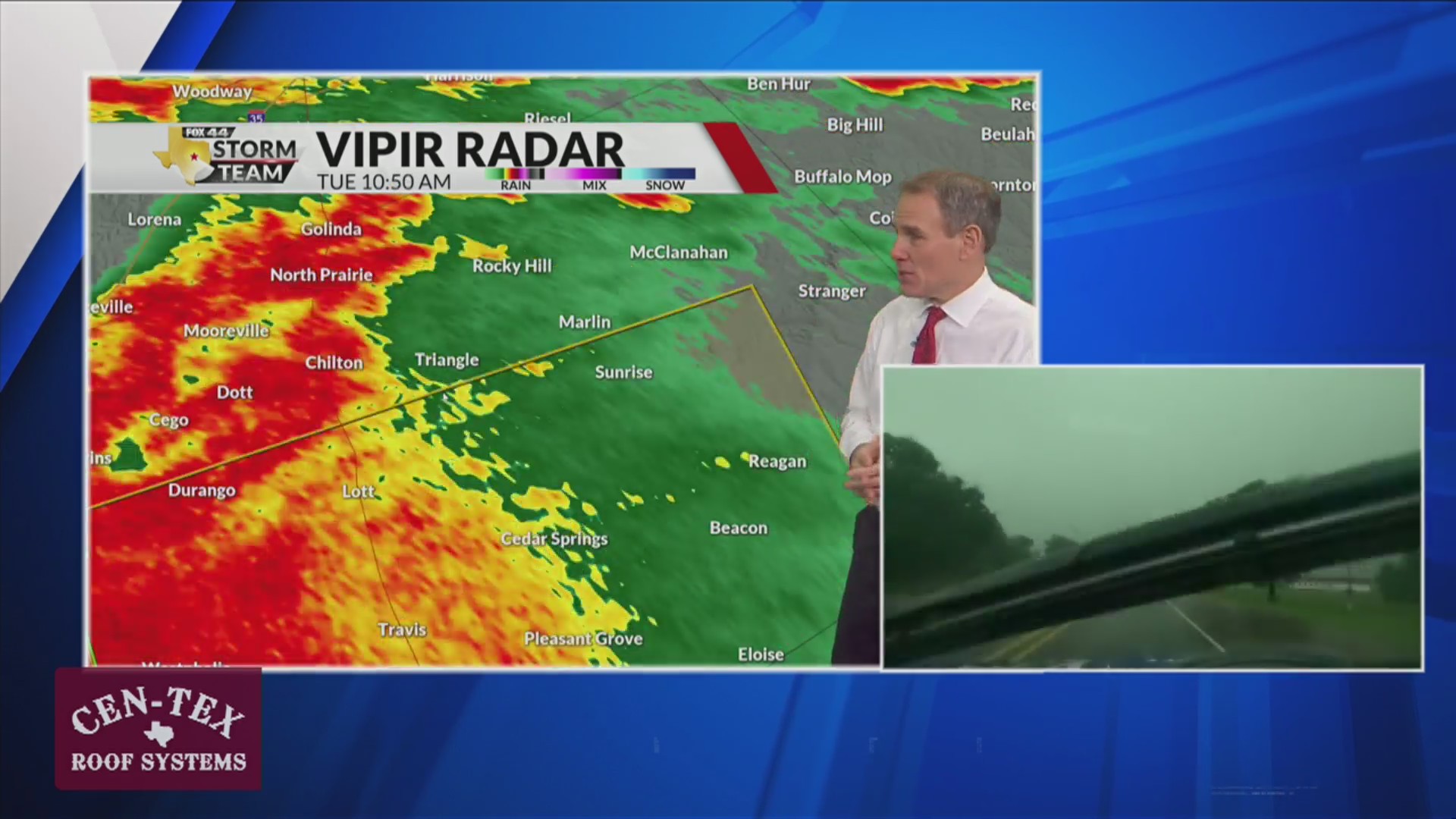 Severe Weather Activity in Chilton with the FOX 44 Apple Sport Chevy Storm Interceptor and the ...