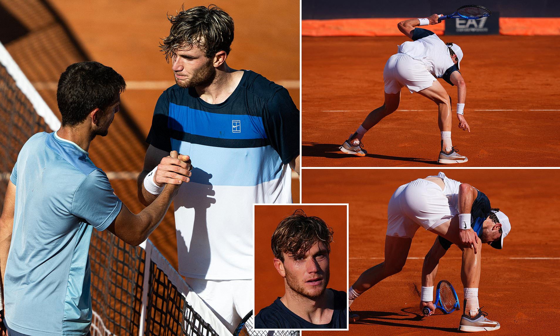 Jack Draper SMASHES racket in Italian Open fourth round victory - as ...