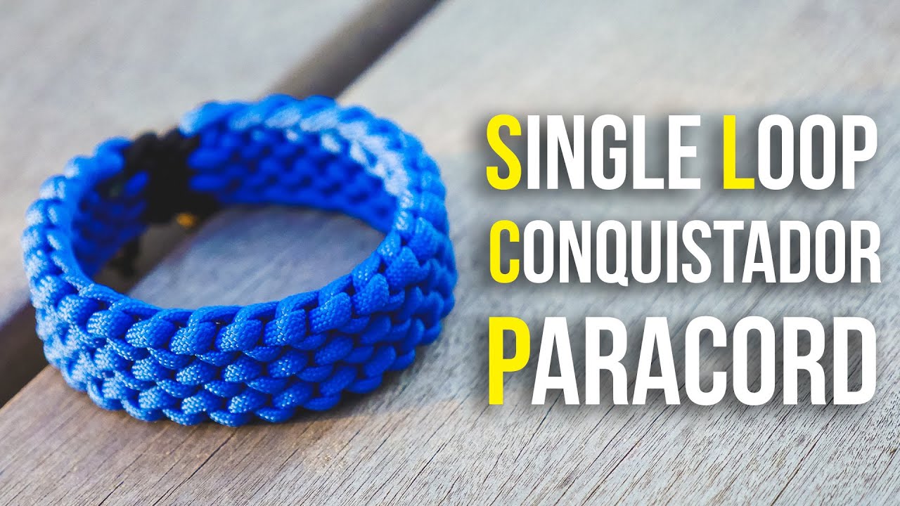 No Clasp, No Nonsense! Slip On Single Loop Conquistador Paracord Bracelet Tutorial