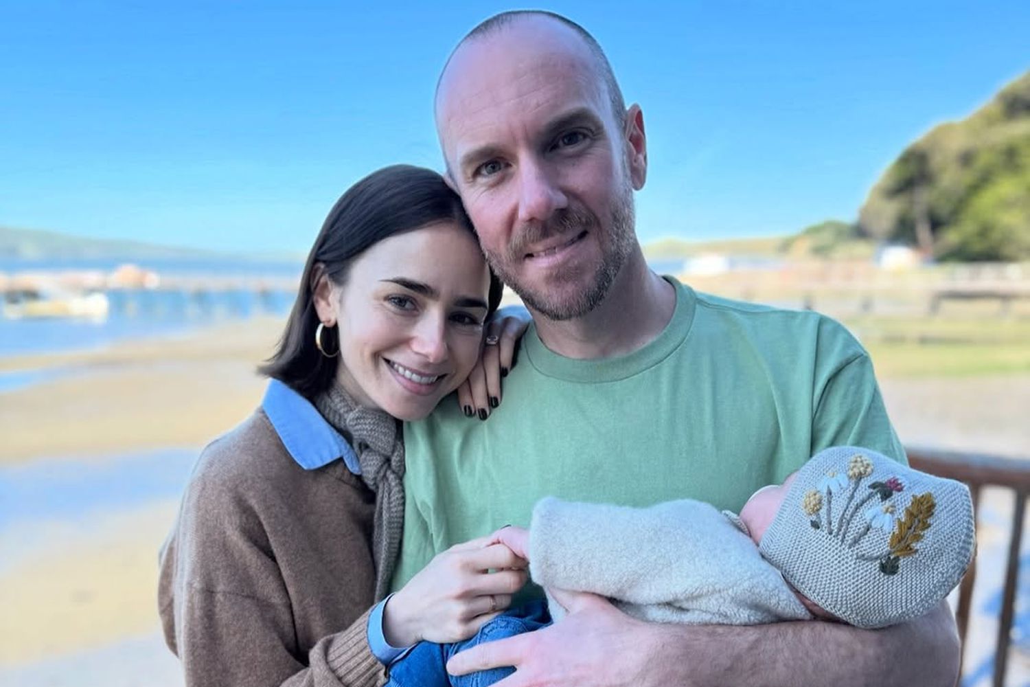 Lily Collins Celebrates Her First Mother’s Day with Baby Girl Tove ...