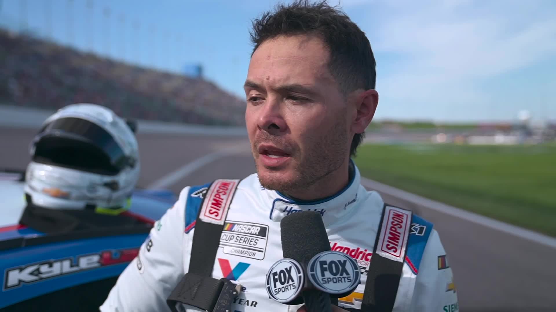 Larson on Kansas victory: 'Glad to not win by an inch this time'