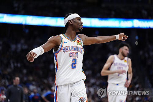 [NBA PO] '두 번의 실수는 없다' OKC, SGA 활약으로 덴버 제압... 시리즈 전적 2승 2패