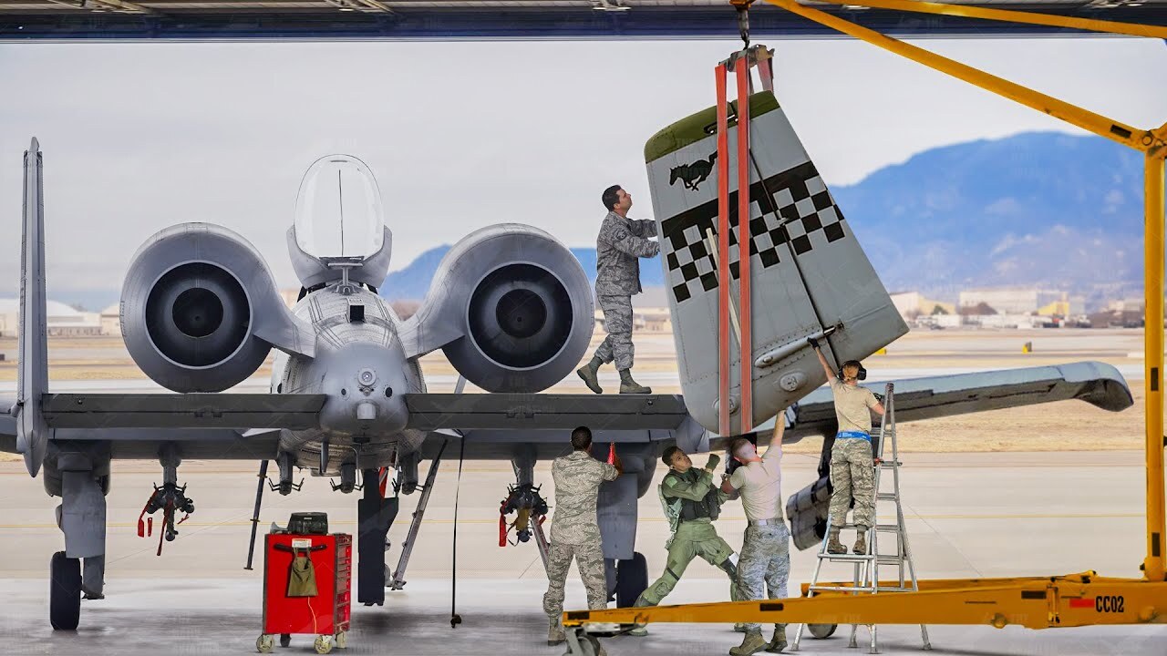 Rebuilding the US A-10 Warthog aircraft piece by piece