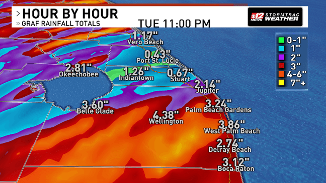 Heavy Rain expected Monday