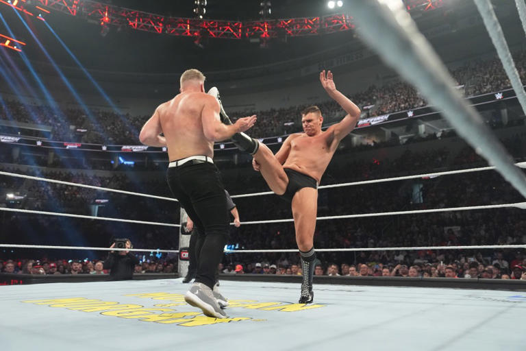 Pat McAfee gets brutalized at WWE Backlash: ‘My chest is burning’