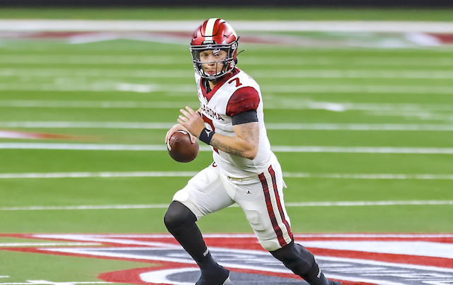 Tyler Shough, Spencer Rattler Sharing First-Team Reps at OTAs