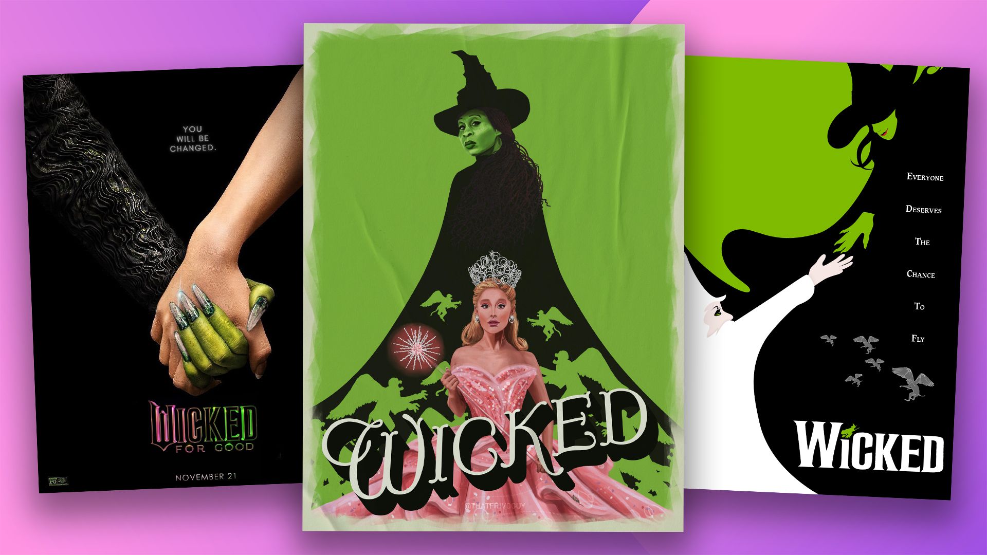 Don’t @ me, but I prefer these fan made Wicked: For Good posters