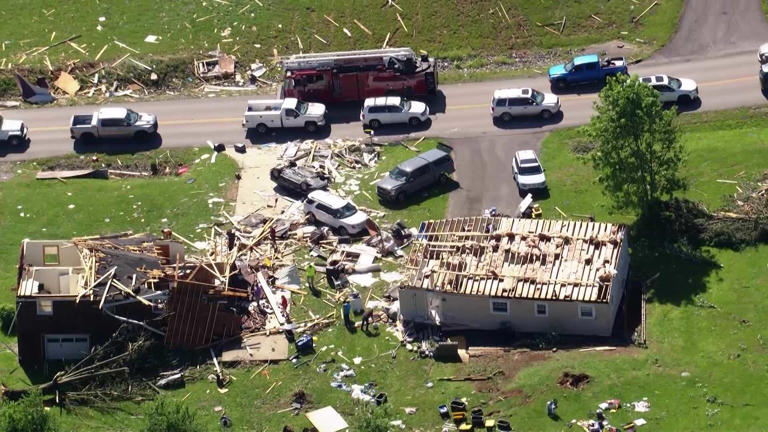 NWS says possible EF-2 or EF-3 tornado cut one continuous path through 3 Kentucky counties