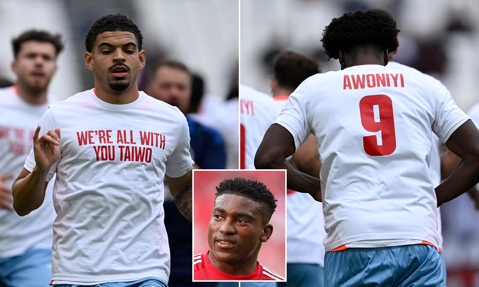 Nottingham Forest stars pay tribute to Taiwo Awoniyi