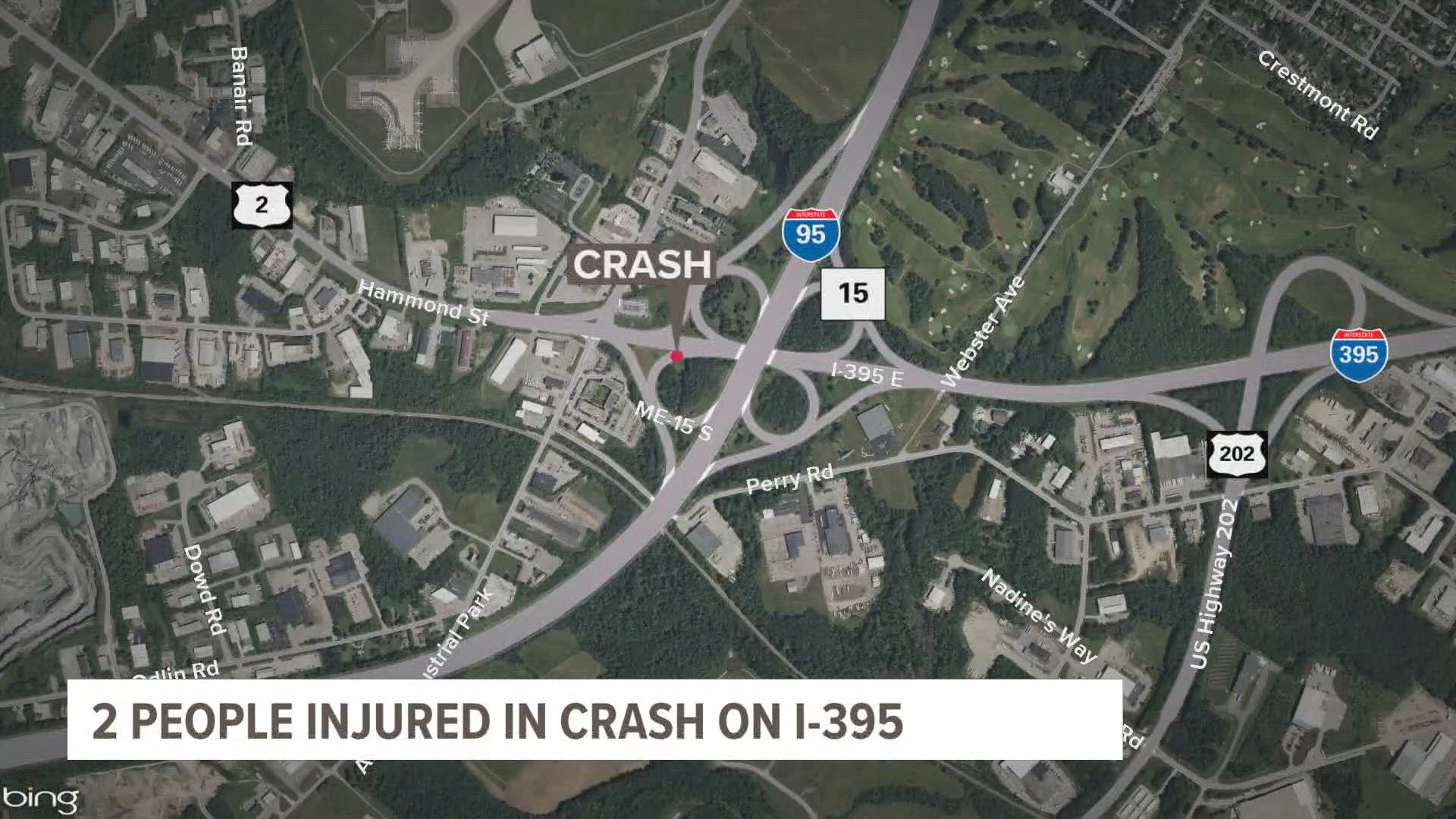 Two people 'seriously injured' in Bangor crash