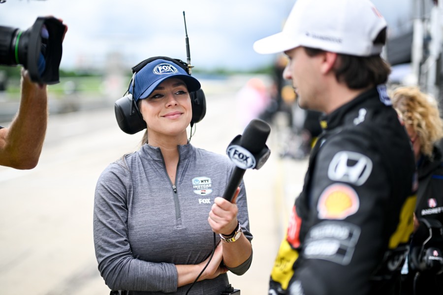 Georgia Henneberry back on the job for INDYCAR on FOX after ‘pit stop ...