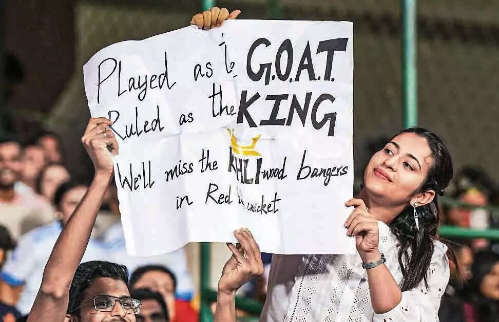 Fans turn up in white, birds offer a salute to King Kohli