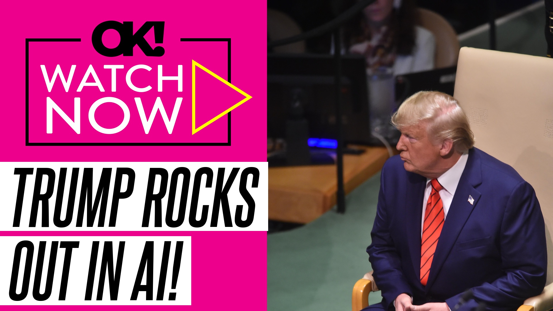 Donald Trump Posts Bizarre AI Video of Himself Rocking Out to Journey Song