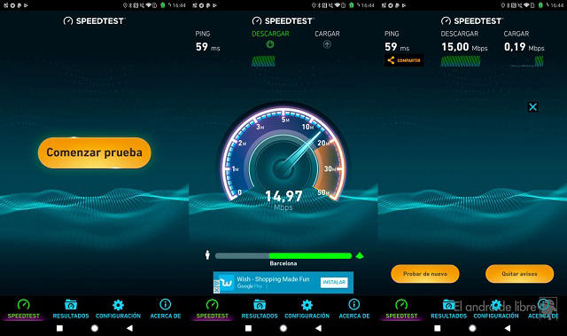 Cómo hacer un test de velocidad de Internet con Speedtest Android: Guía ...
