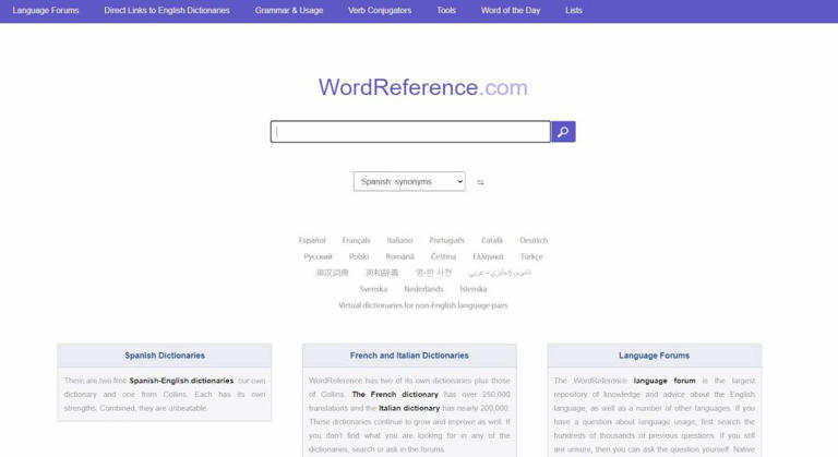 Traductor WordReference para Android: Funcionalidades, idiomas y ...
