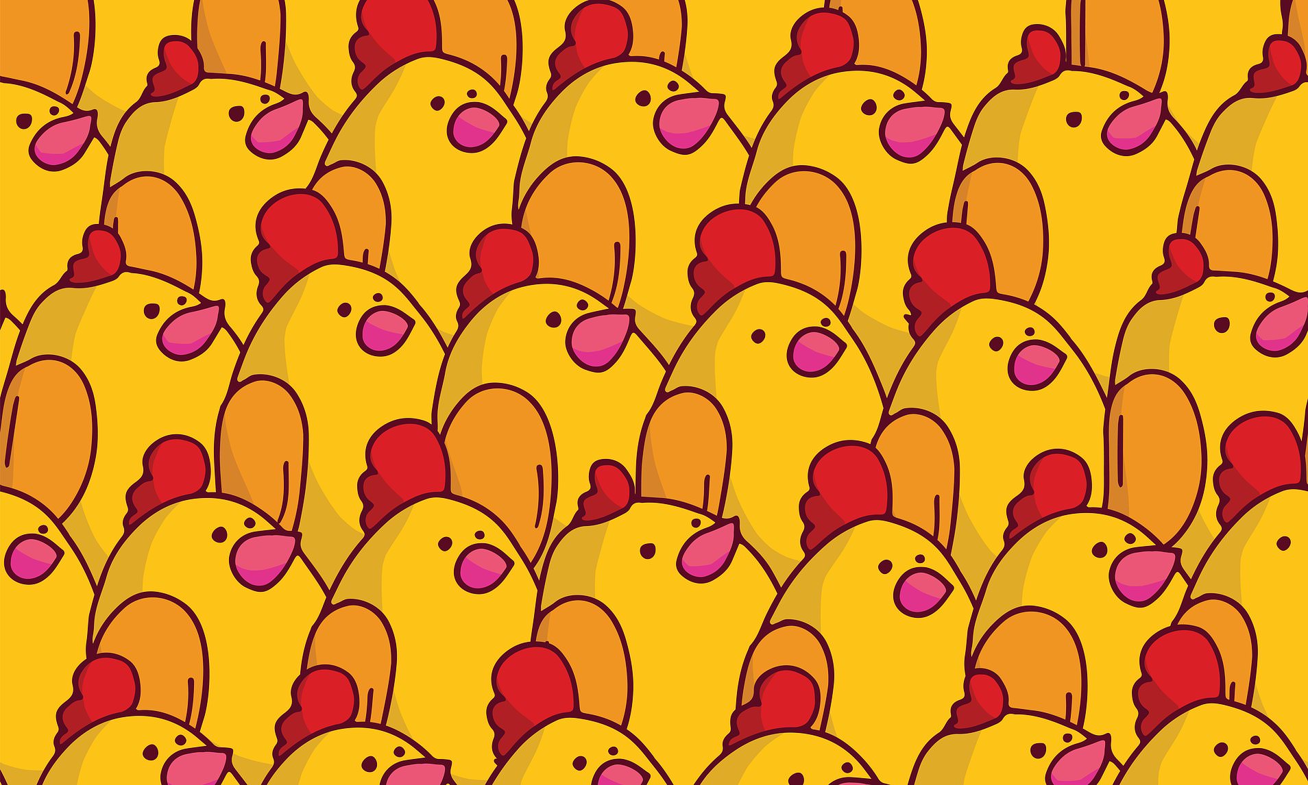 Can you spot the squirrel's tail among the flock of chicken in fun ...
