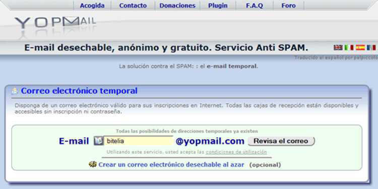 Yopmail: guía definitiva del generador de cuentas de correo electrónico temporal y desechable