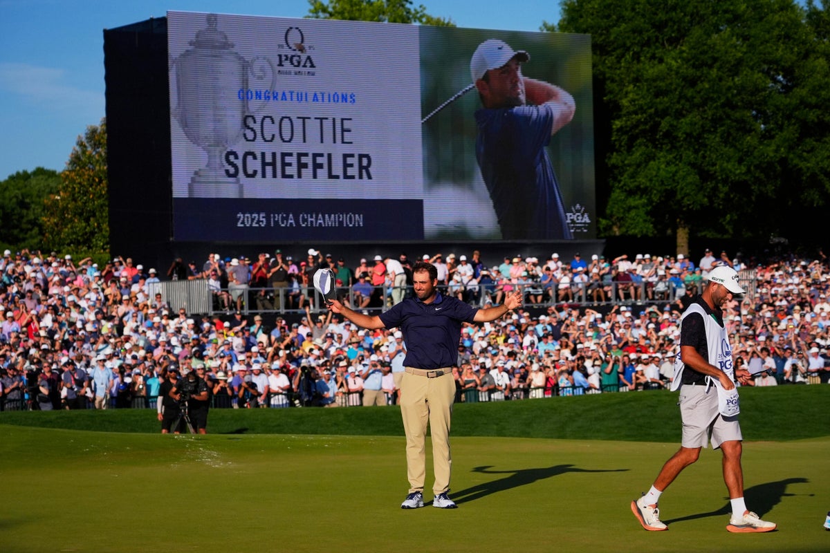 Scottie Scheffler cruises to US PGA Championship title as Jon Rahm bid ...
