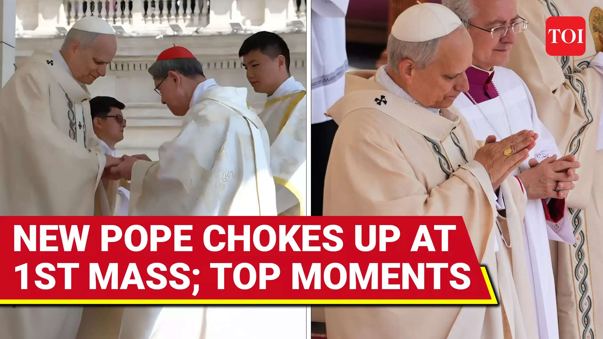 Pope Leo's First Mass: Popemobile Debut, Fights Back Tears; Viral Vance ...