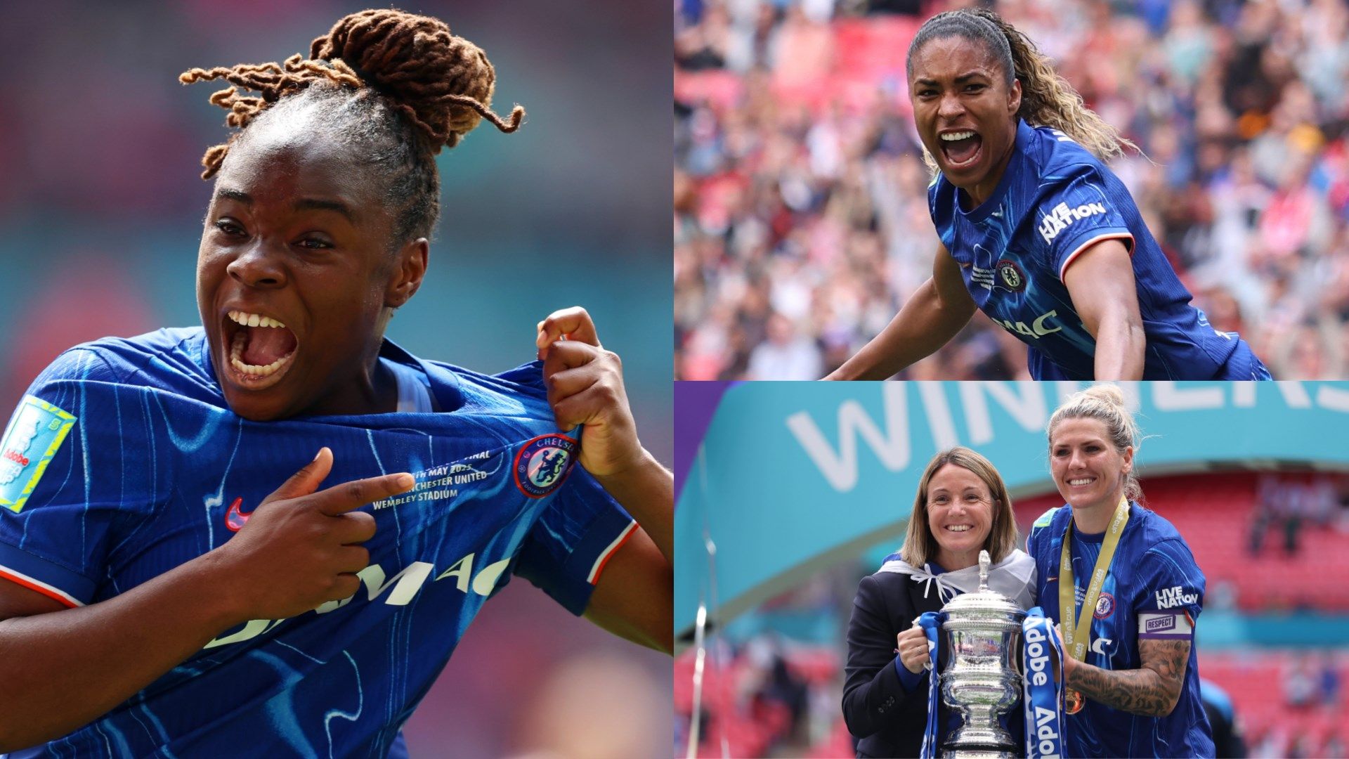 Treble-winners! Baltimore inspires Chelsea to FA Cup glory