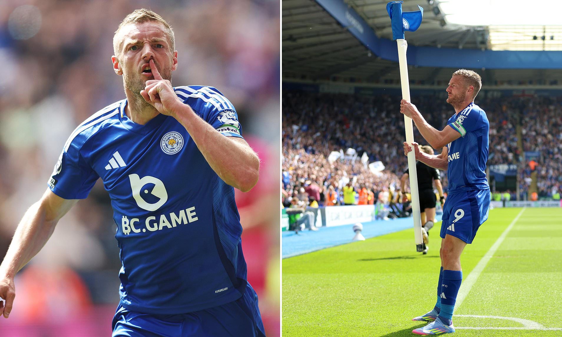 Jamie Vardy gets fairytale farewell as Leicester City legend nets his ...