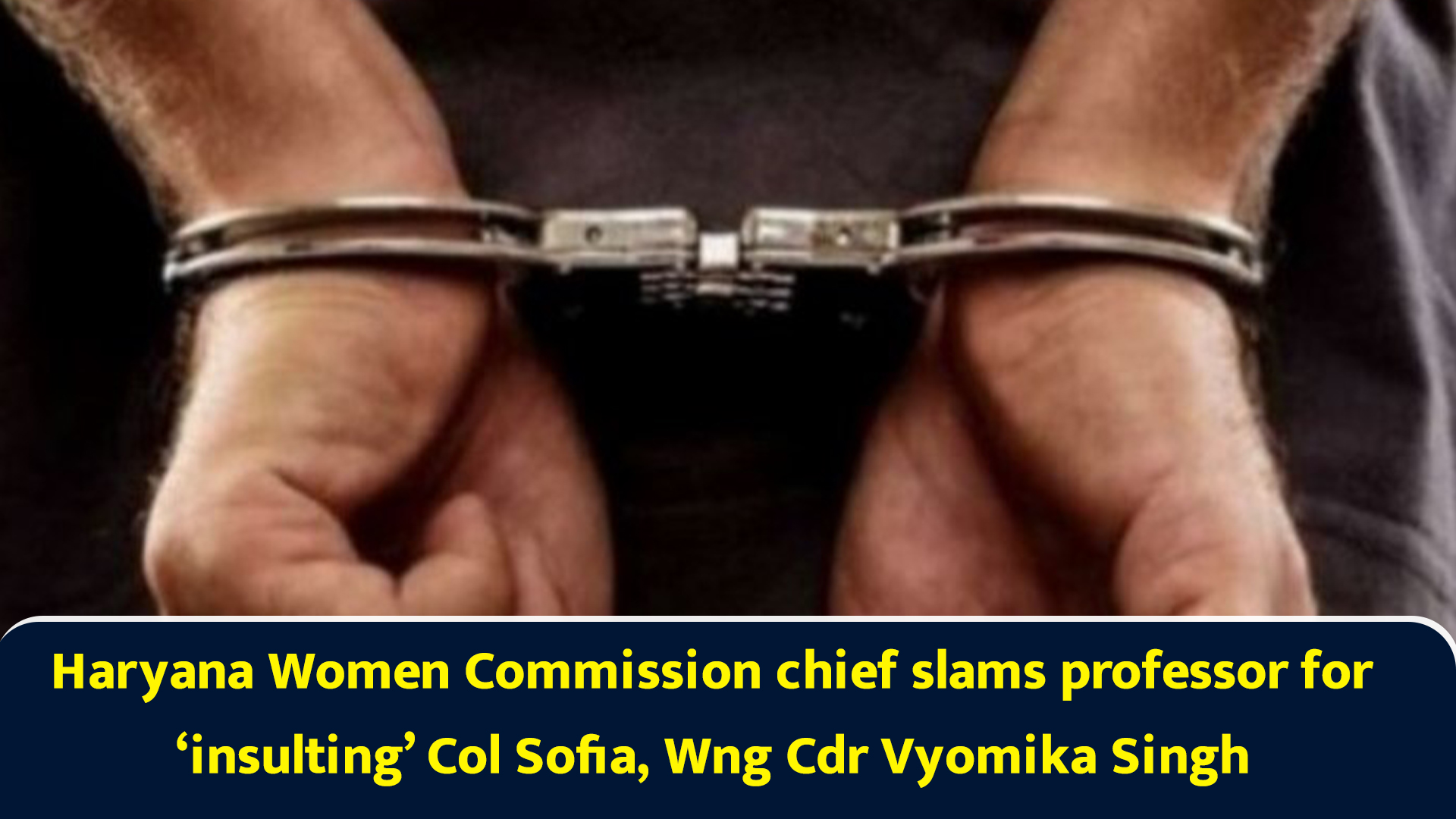Haryana Women Commission chief slams professor for ‘insulting’ Col ...