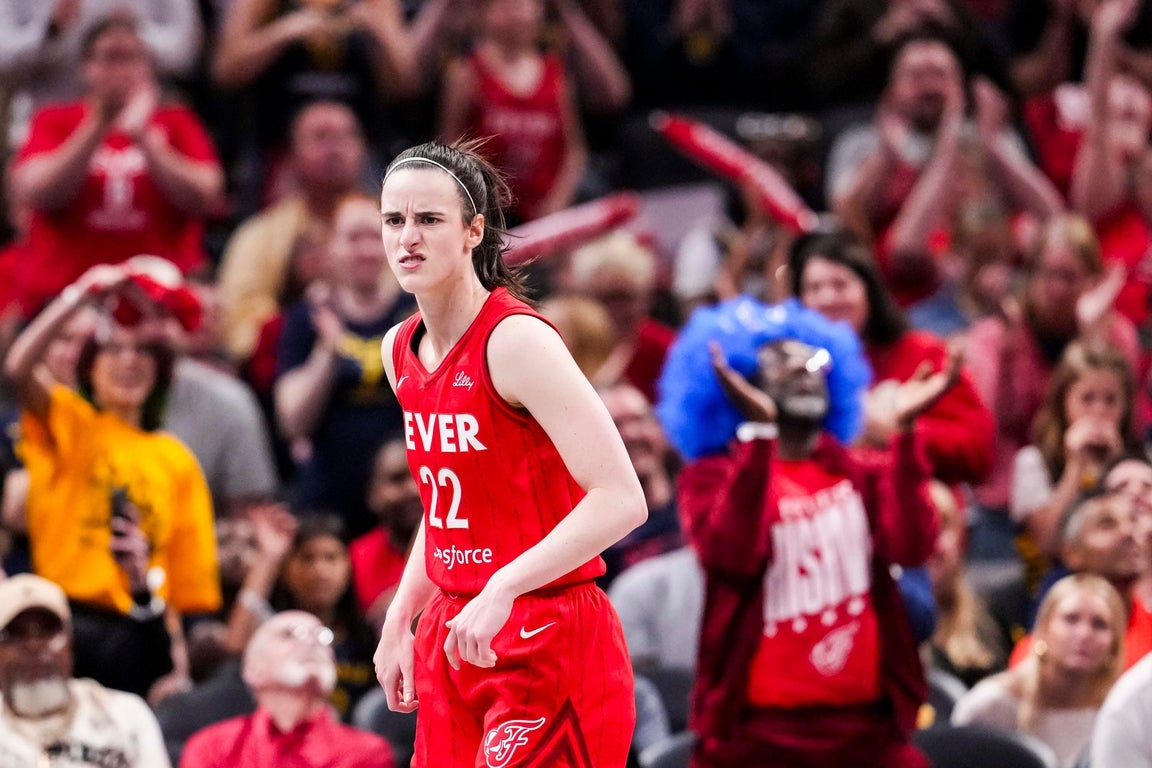Fantastic photos from Caitlin Clark's fiery return to the WNBA court ...