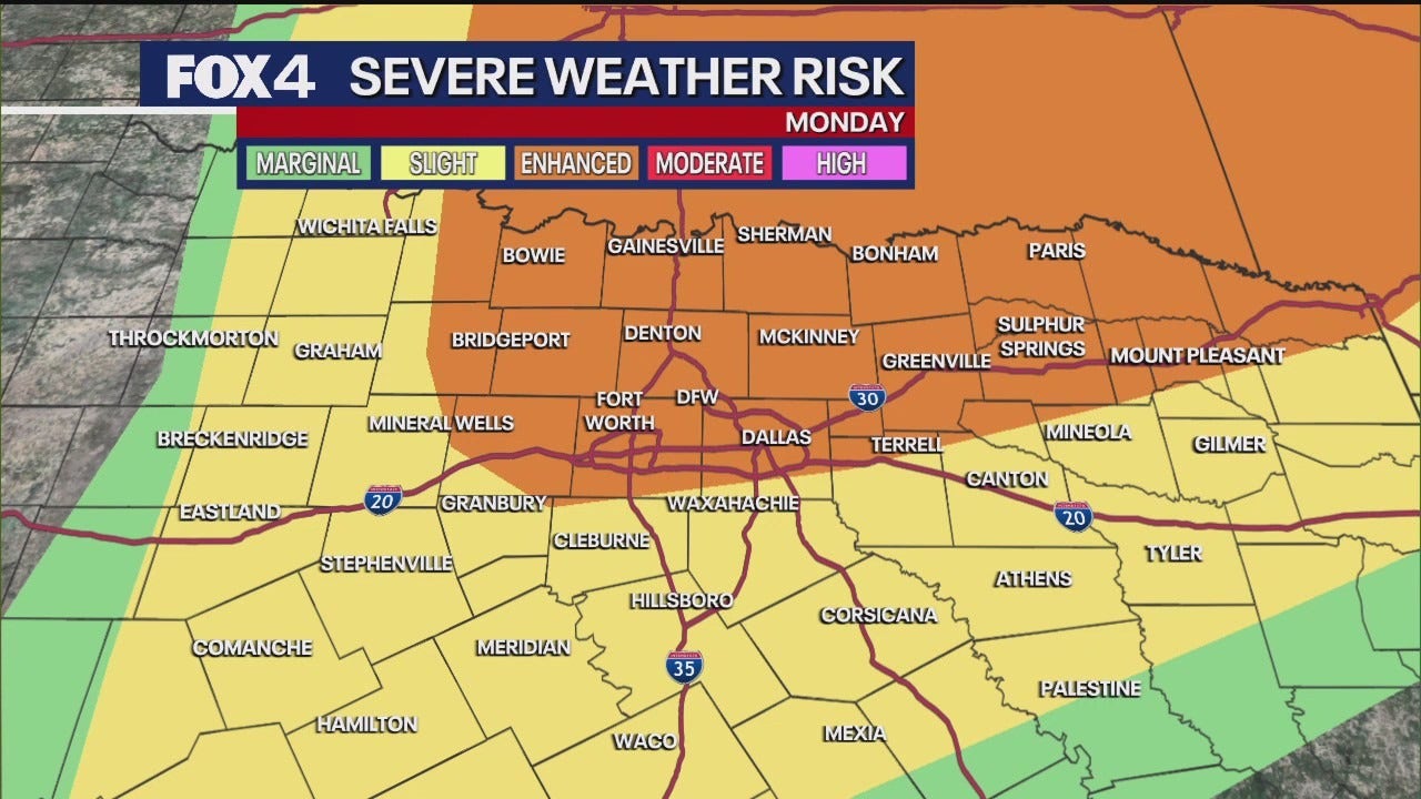 Dallas weather: Severe storms move through North Texas Sunday night ...