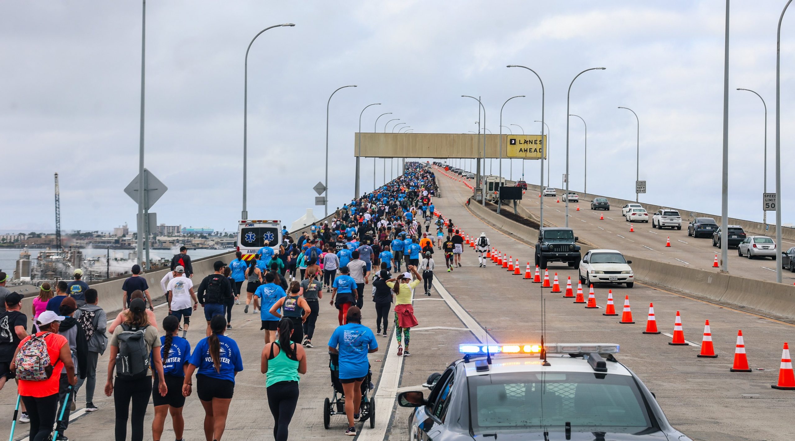 Pedestrians take Coronado in Navy's annual Bay Bridge Run/Walk
