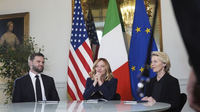 Italian PM Meloni hosts EU-US talks on trade, Ukraine and defence