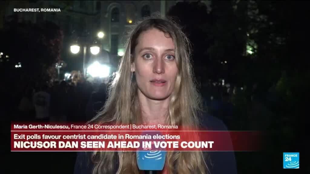 Early exit polls favour centrist candidate in Romania presidential election