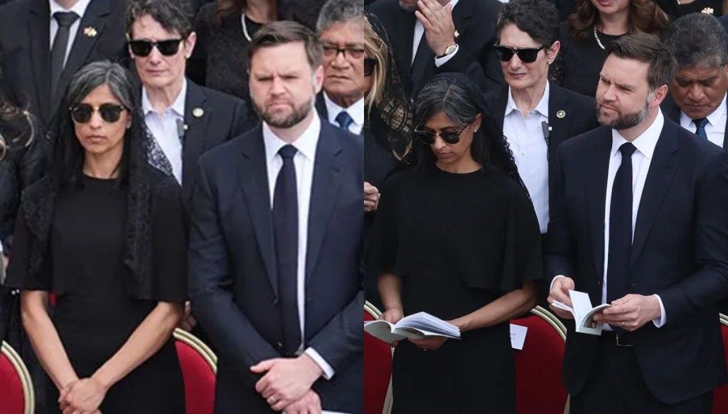 How Usha Vance's Black Dress and Mantilla Blend Symbolism, Tradition ...