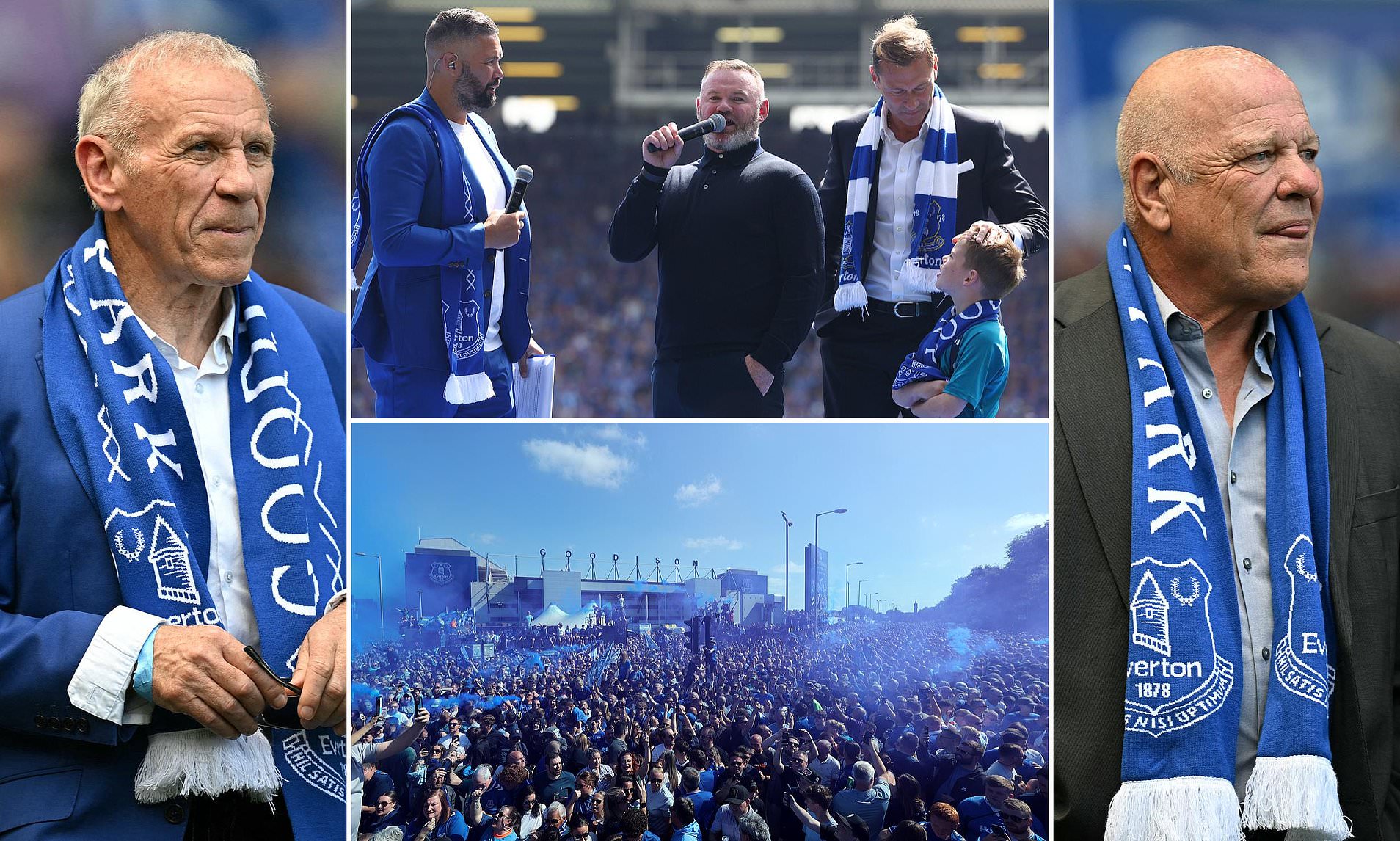 Wayne Rooney leads parade of Everton greats for emotional Goodison Park ...