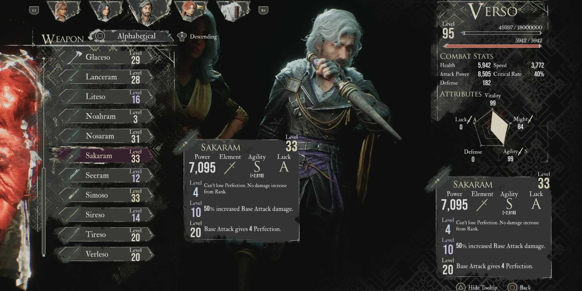 Clair Obscur: Expedition 33: Best Weapons For Verso