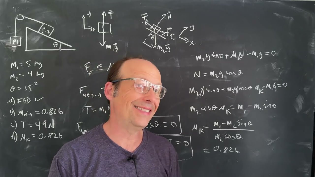 Physics Problem; Inclined Half Atwood with Friction