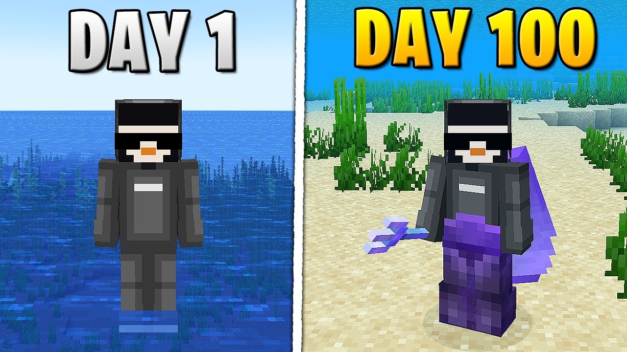 Player survives massive ocean world for one hundred days